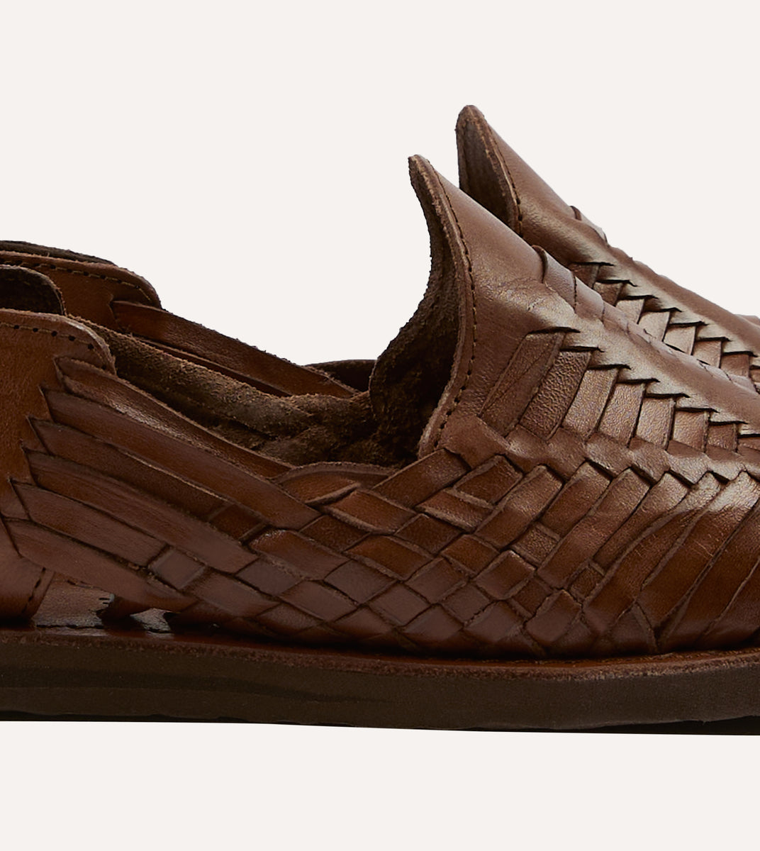 Chamula Brown Cancun Woven Sandal – Drakes US