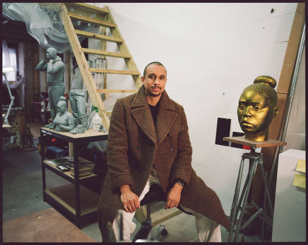 Sculptor Thomas J Price Wears the Teddy-Polo Coat – Drakes US