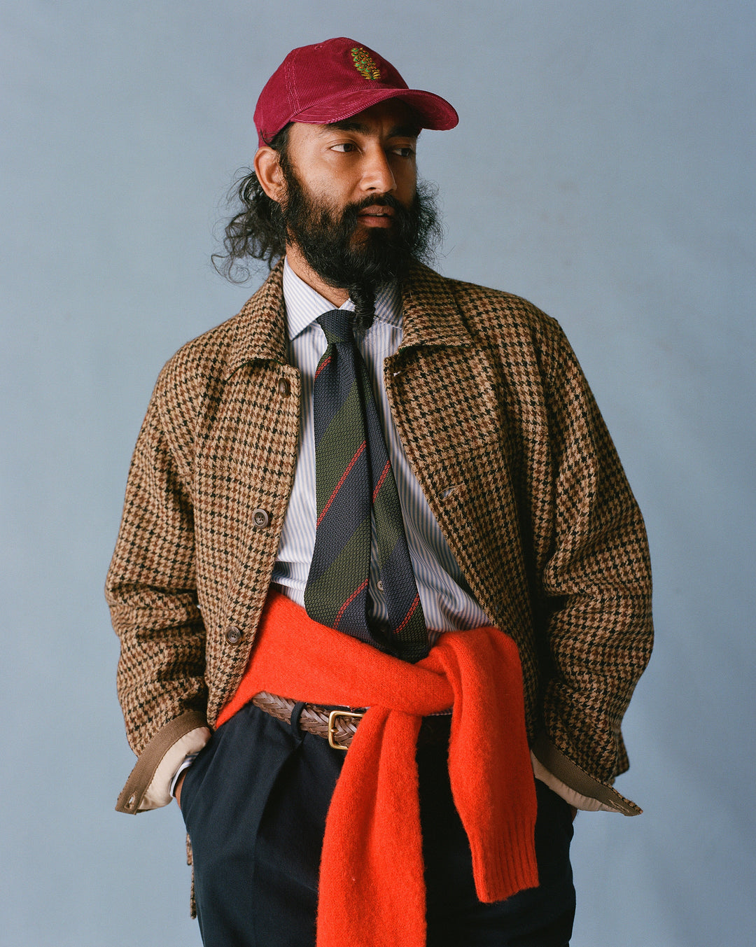 Houndstooth Check Harris Tweed Donkey Jacket – Drakes US