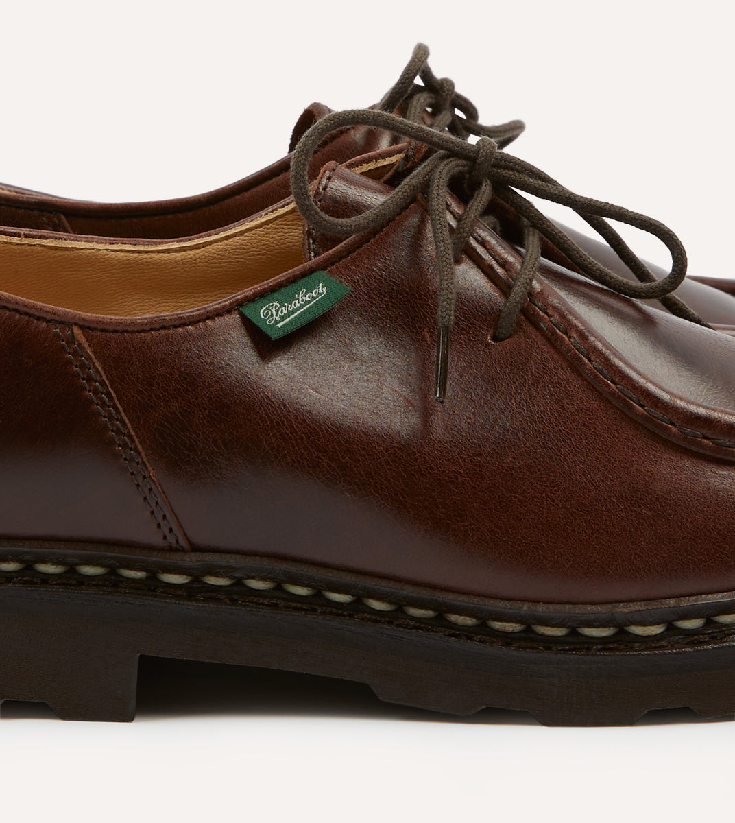 Paraboot Michael Brown Leather Derby Shoe – Drakes US