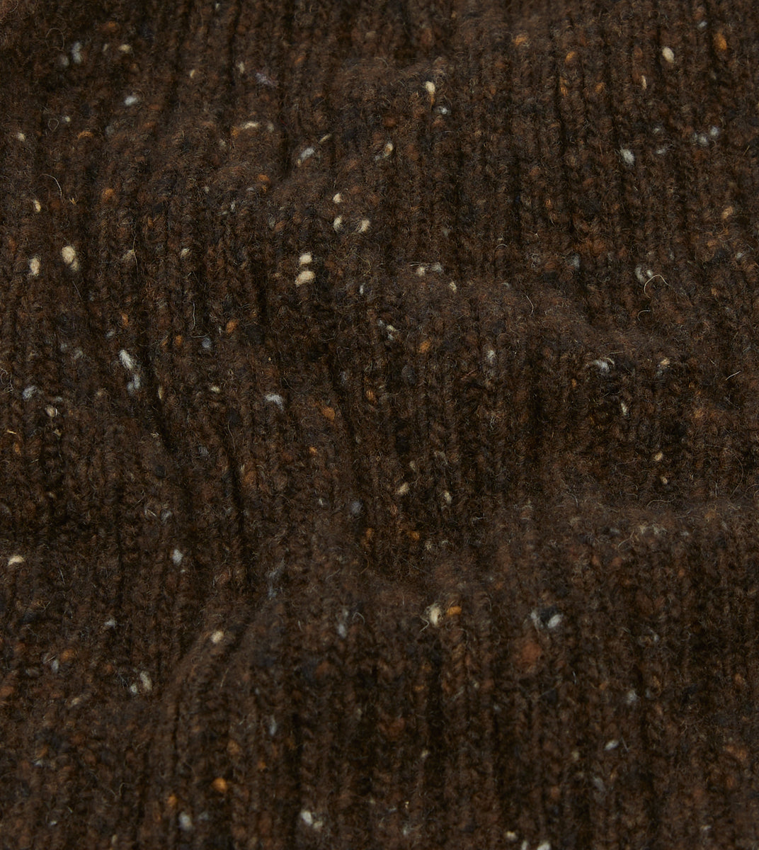 Brown Donegal Ribbed Merino Knit Cap – Drakes US