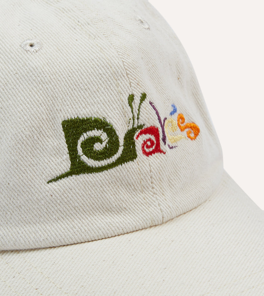 Ecru Snail Cotton Twill Baseball Cap – Drakes US