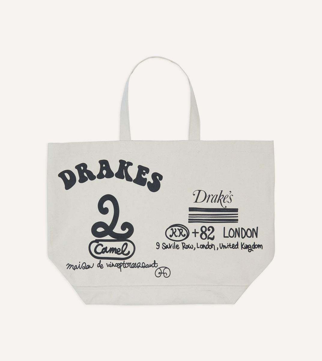 Drake's & Mr Camel Ecru Tote Bag – Drakes US