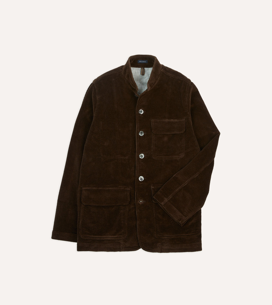 Brown Corduroy Forestière Jacket – Drakes US