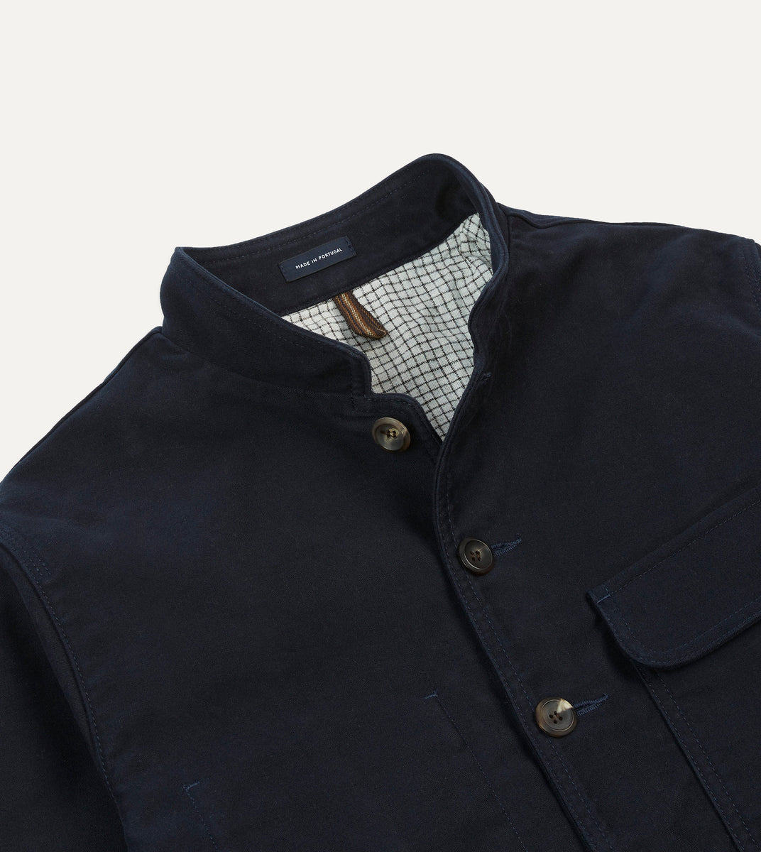 Navy Moleskin Forestière Jacket – Drakes US