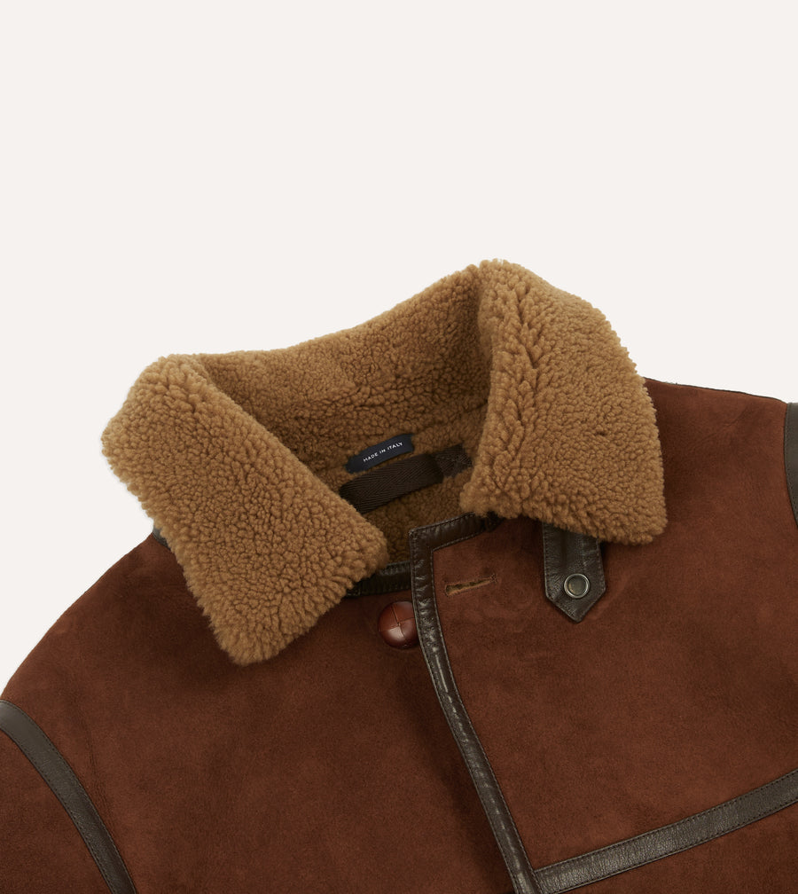 Shearling Car Coat – Drakes US