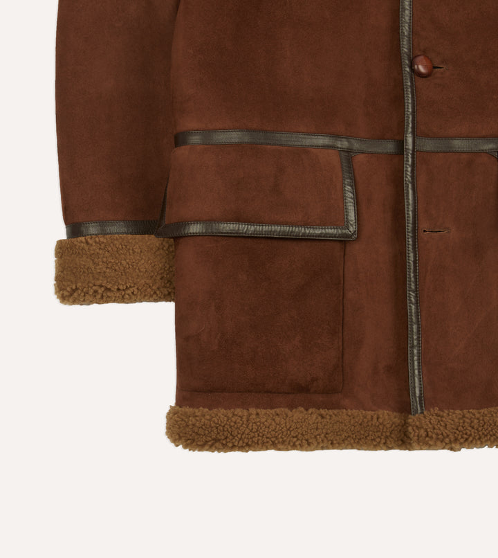 Shearling Car Coat – Drakes US