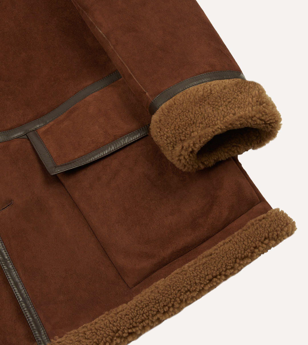 Shearling Car Coat – Drakes US