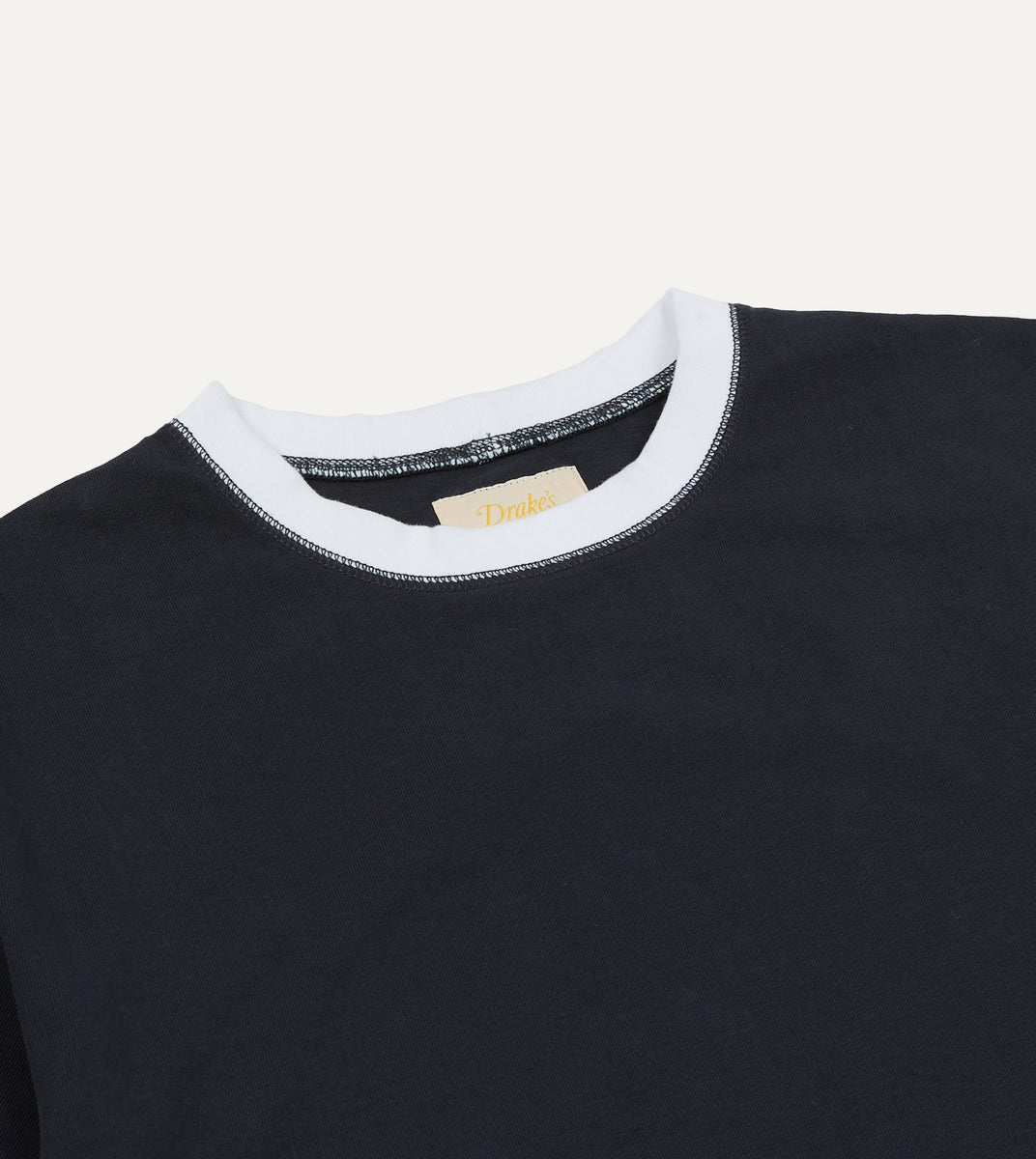 Drake's & Mr Camel Navy Ringer T-Shirt – Drakes US
