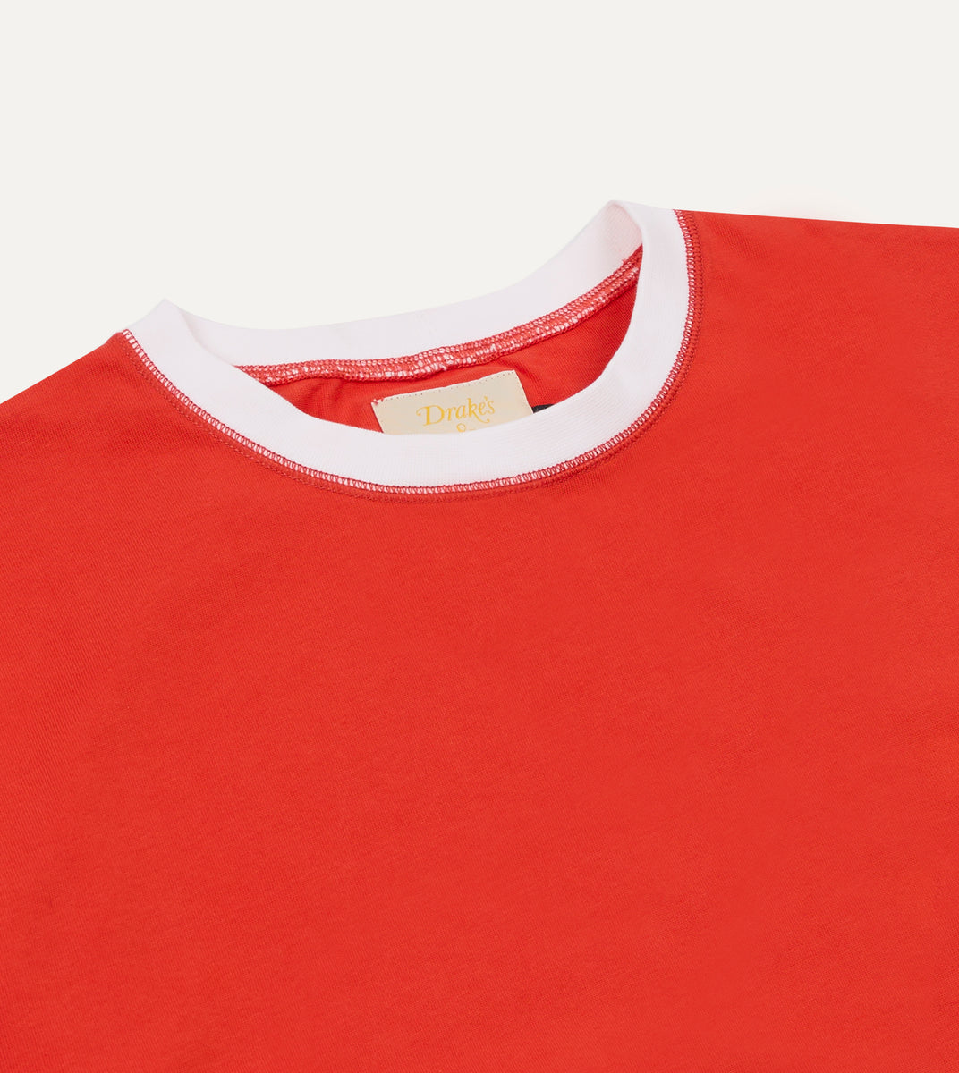 Drake's & Mr Camel Red Ringer T-Shirt – Drakes US
