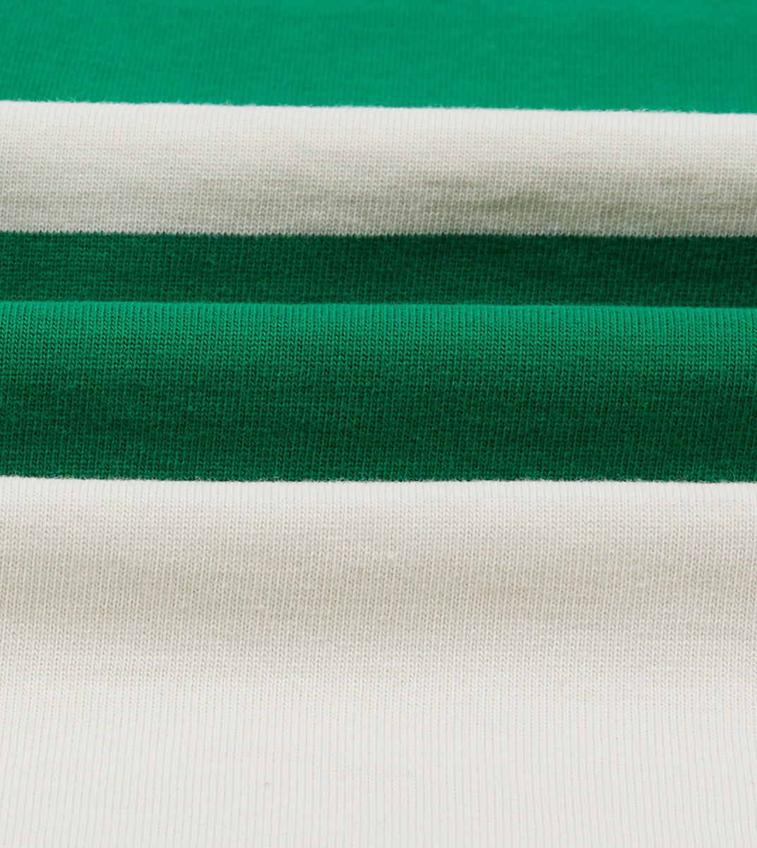 Green and White Stripe Cotton Mandarin Collar Rugby Shirt – Drakes US