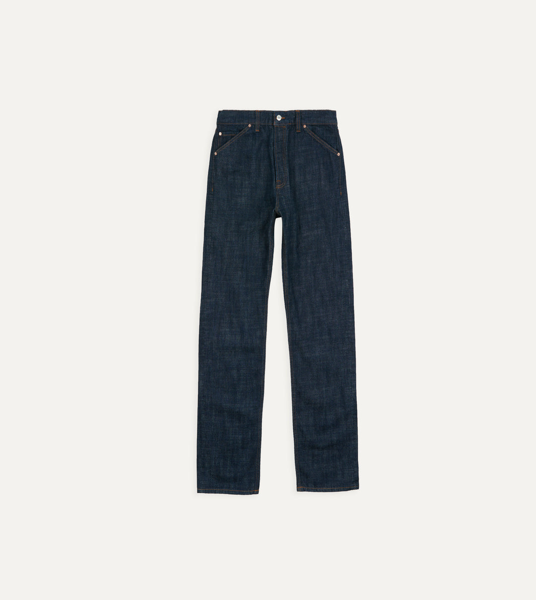 Indigo Rinse 15.5oz Japanese Selvedge Denim Five-Pocket Jeans – Drakes US