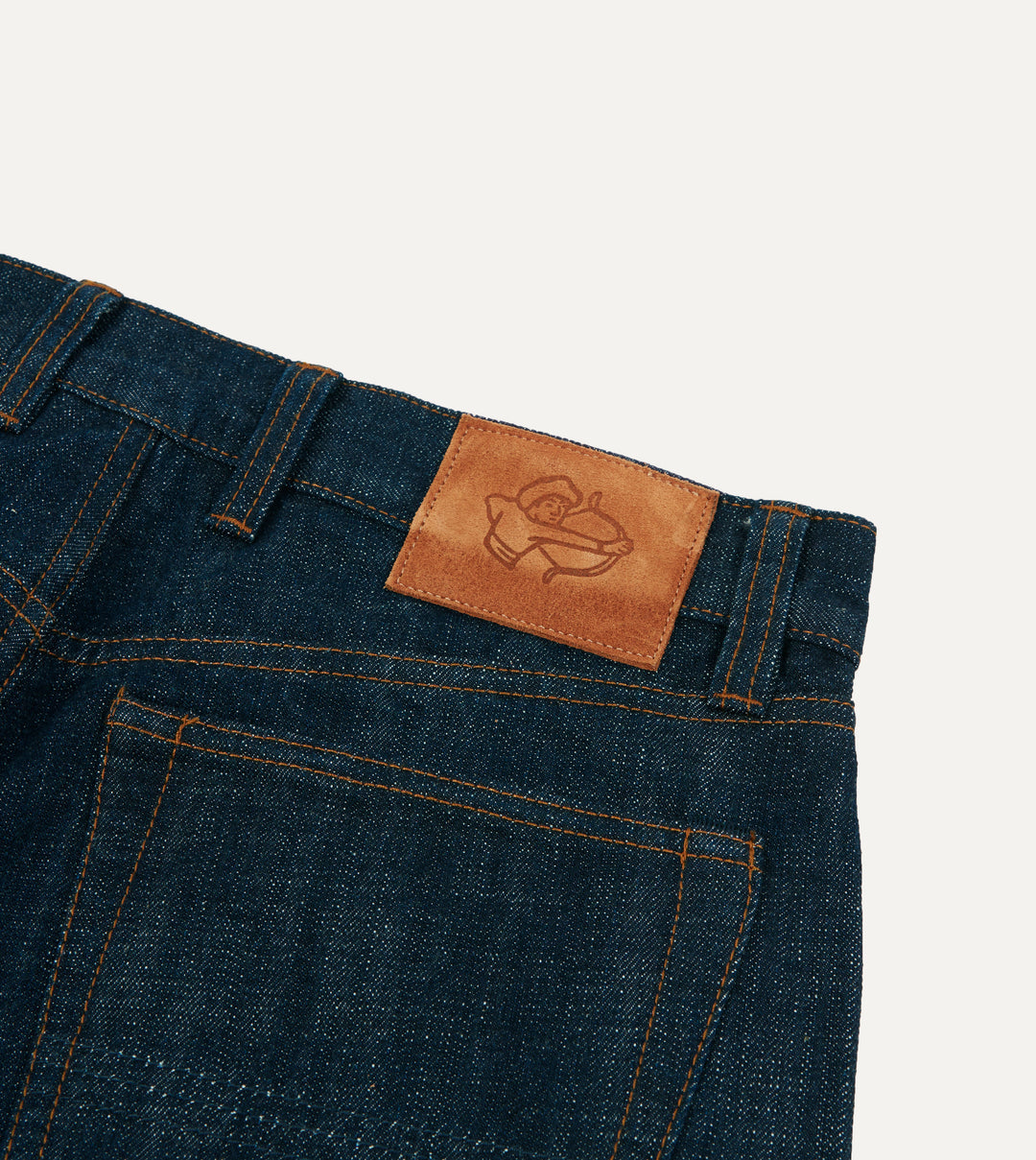 Indigo Rinse 15.5oz Japanese Selvedge Denim Five-Pocket Jeans – Drakes US