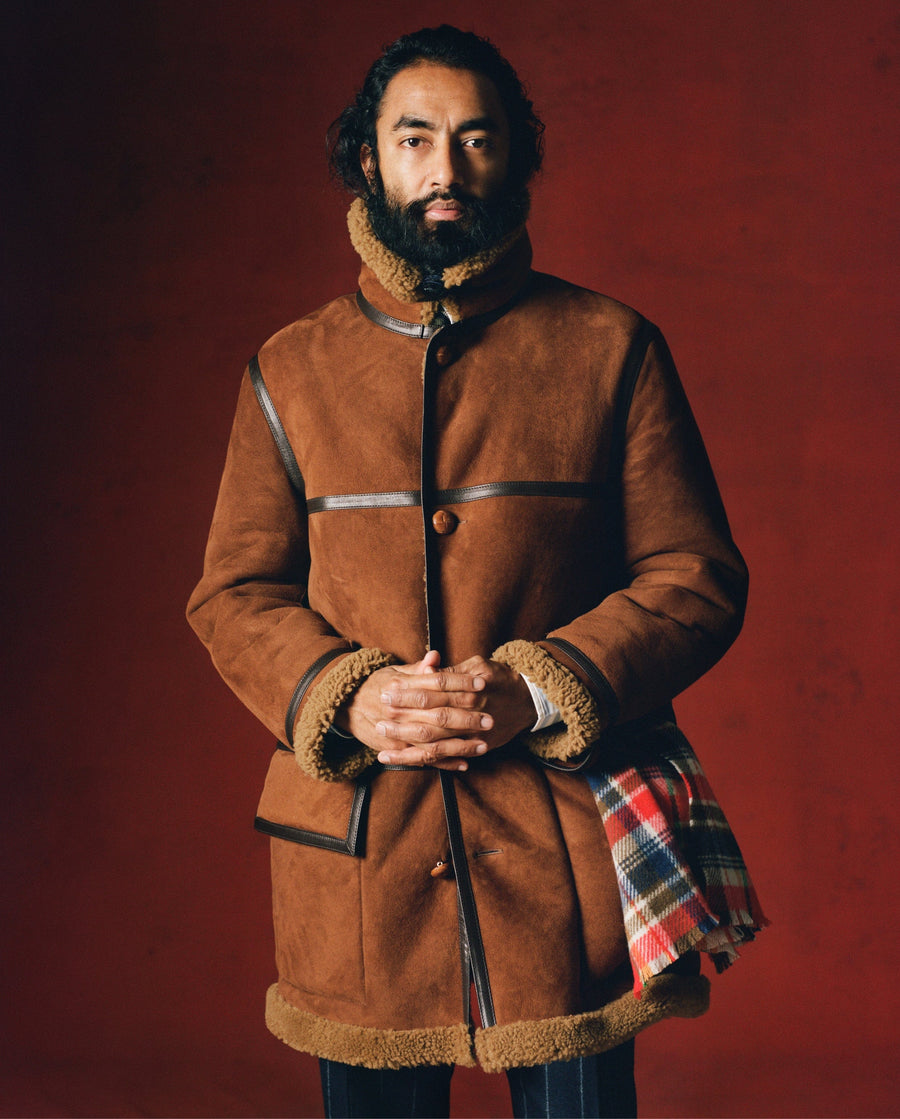 Shearling Car Coat – Drakes US