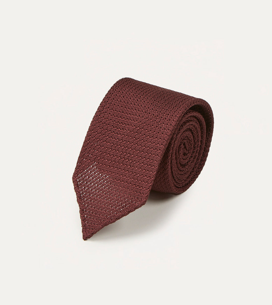 Wine Hand rolled Large Knot Grenadine Tie – Drakes US