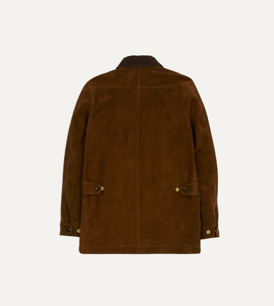 Brown Suede Car Coat with Blanket Lining – Drakes US