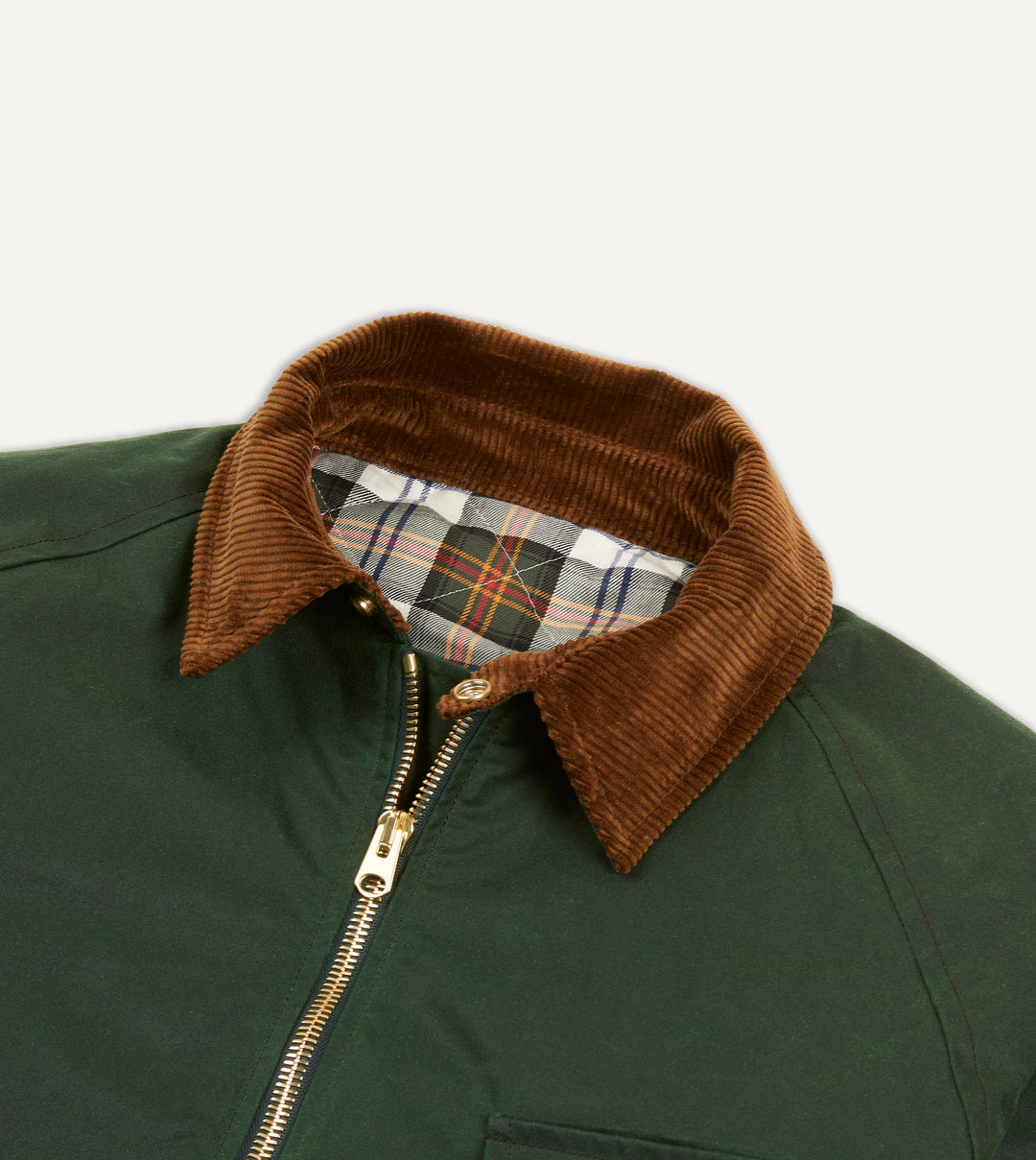 Green Waxed Coverall Jacket – Drakes US