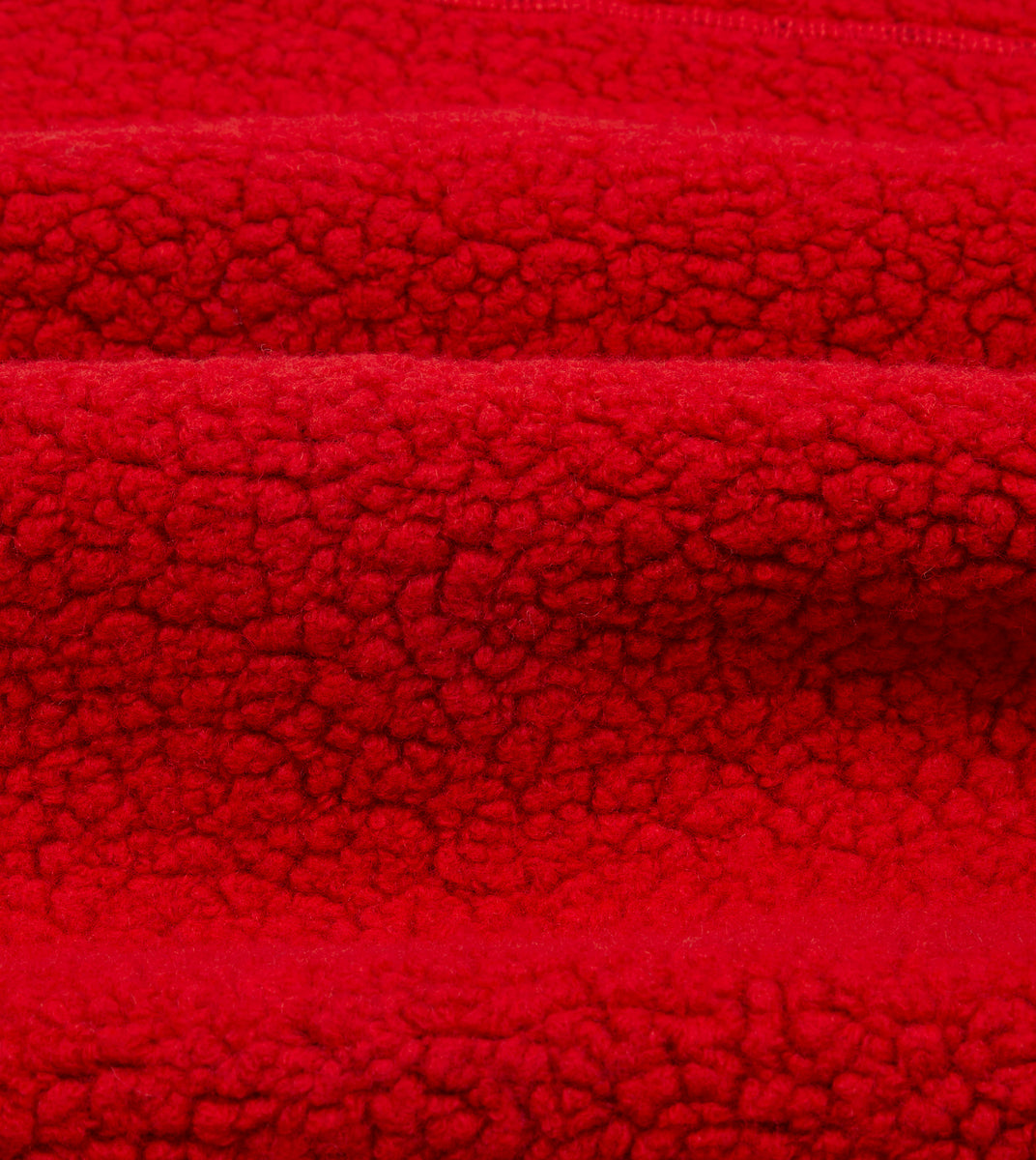 Red Boucle Wool Zip Fleece Vest – Drakes US